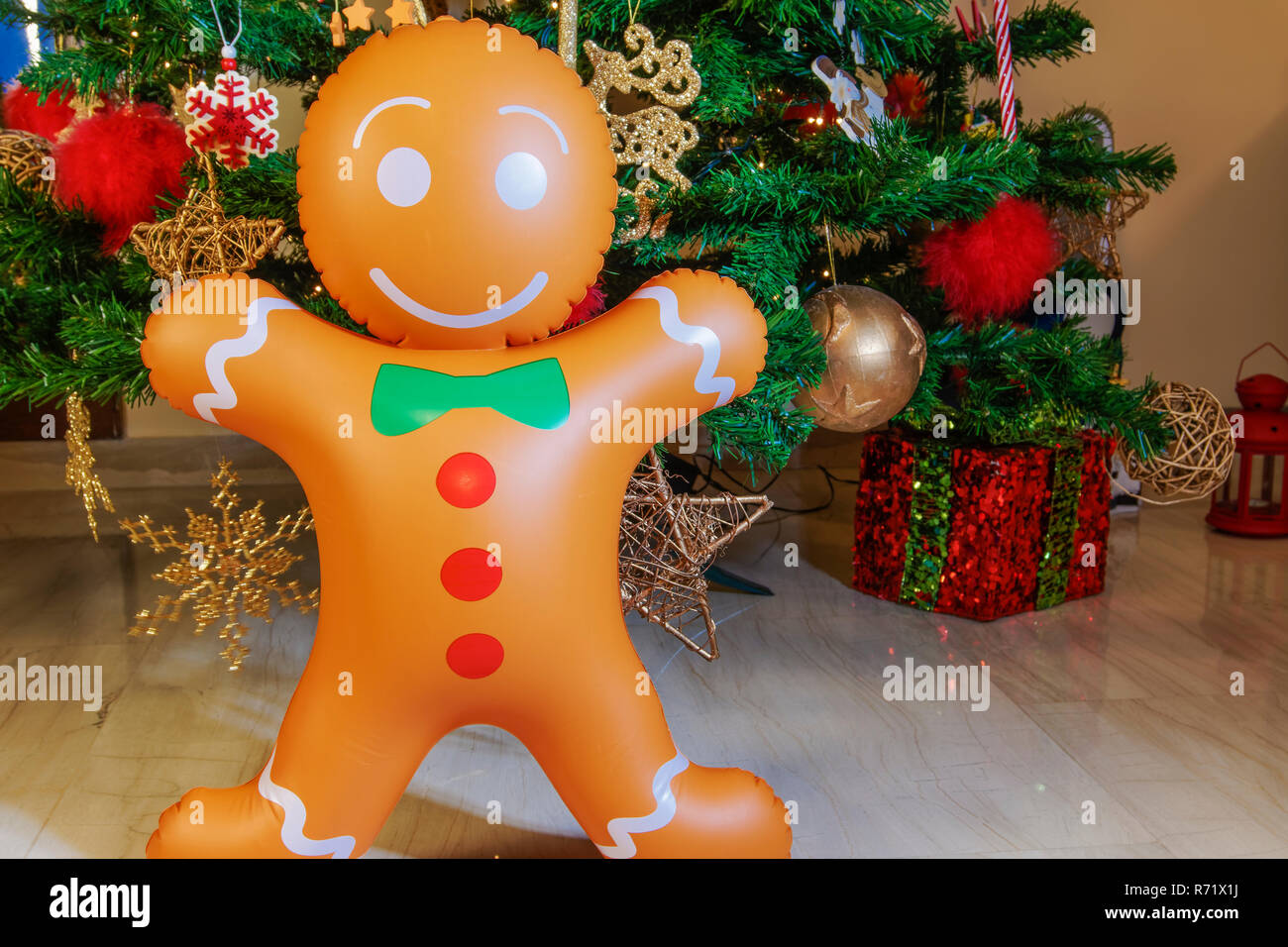 Inflatable gingerbread man hi-res stock photography and images - Alamy
