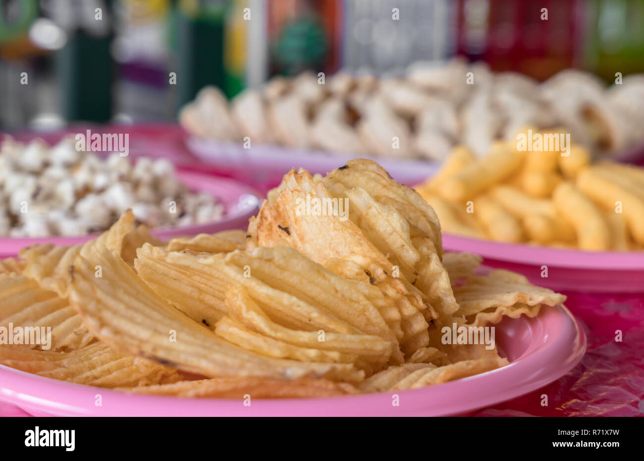 Junk food for party Stock Photo - Alamy