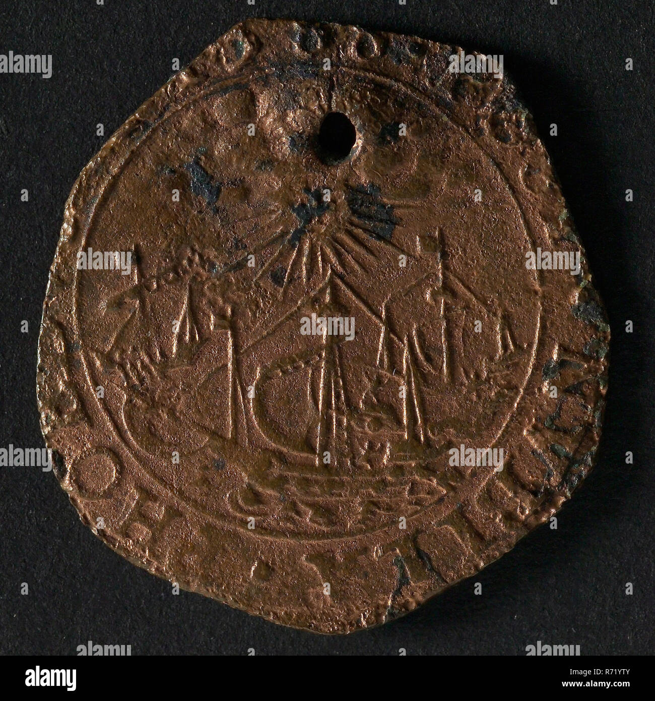 Medal on the downfall of the Invincible Fleet, jeton utility medal ...
