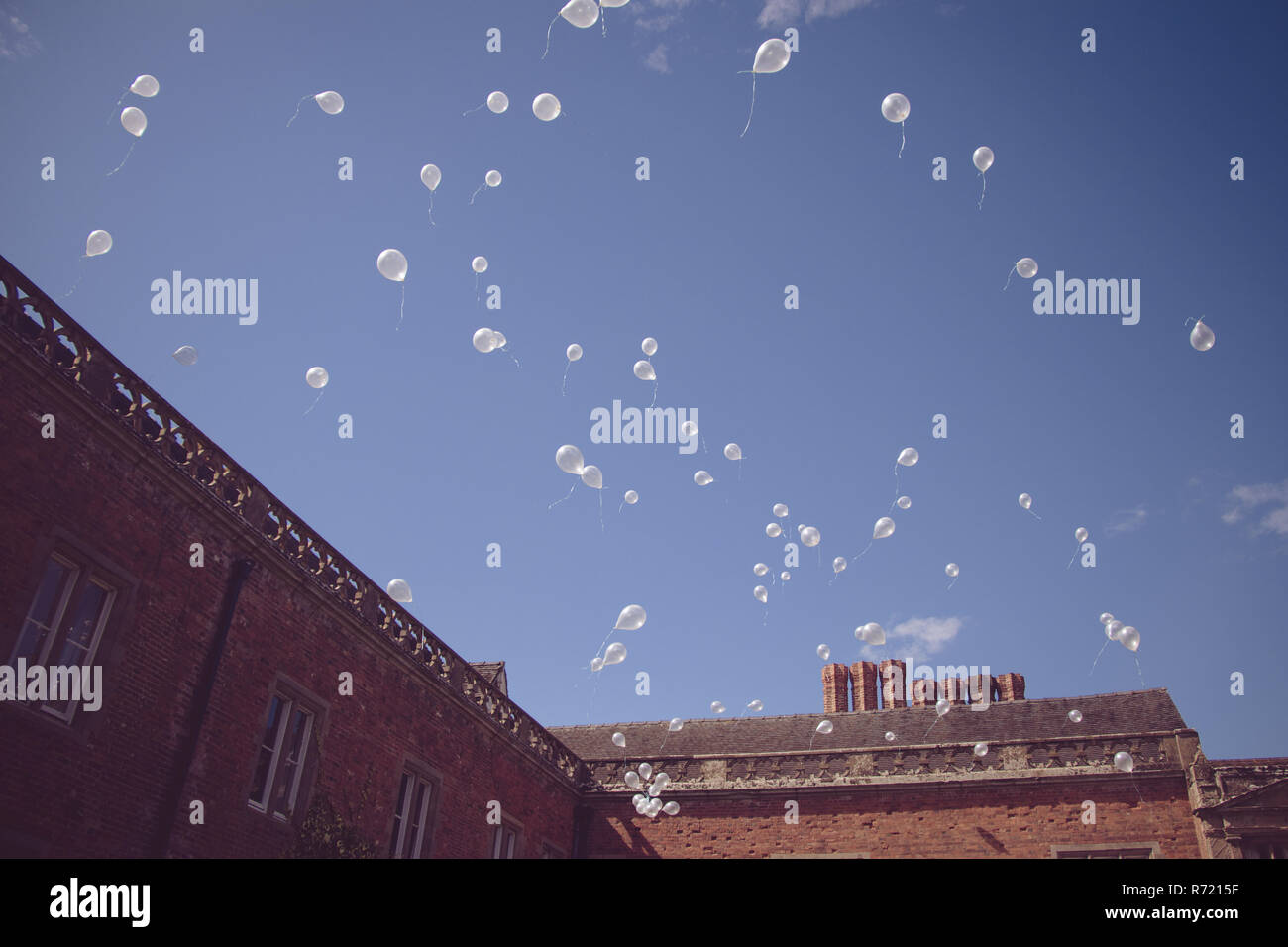 balloons flying away Stock Photo - Alamy