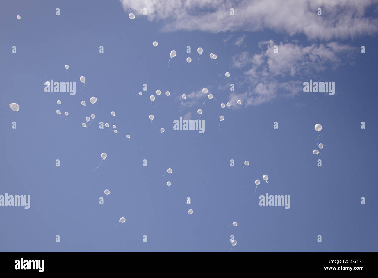 Flying away balloons hi-res stock photography and images - Alamy