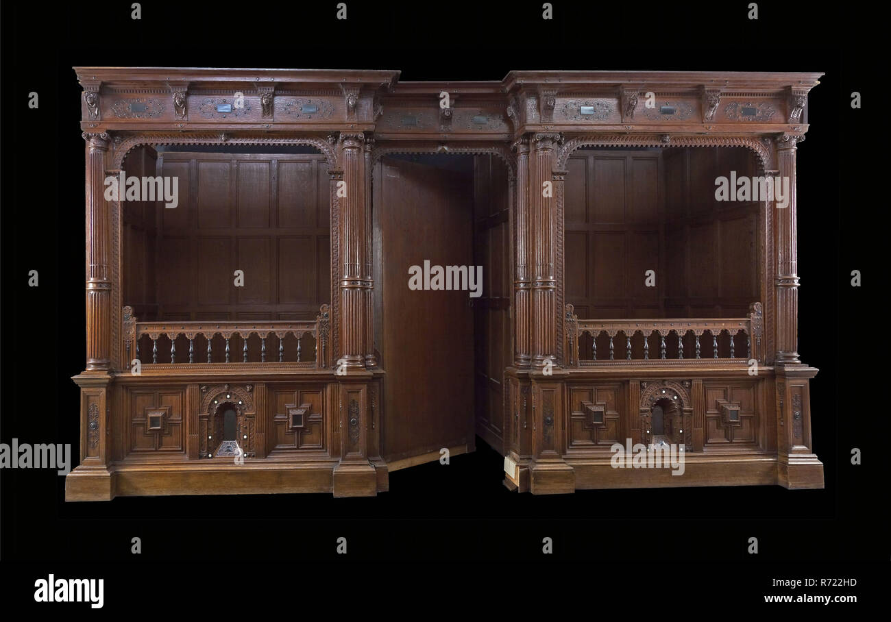 Double bedstead of homestead in Poortugaal, bedstede bed furniture ...