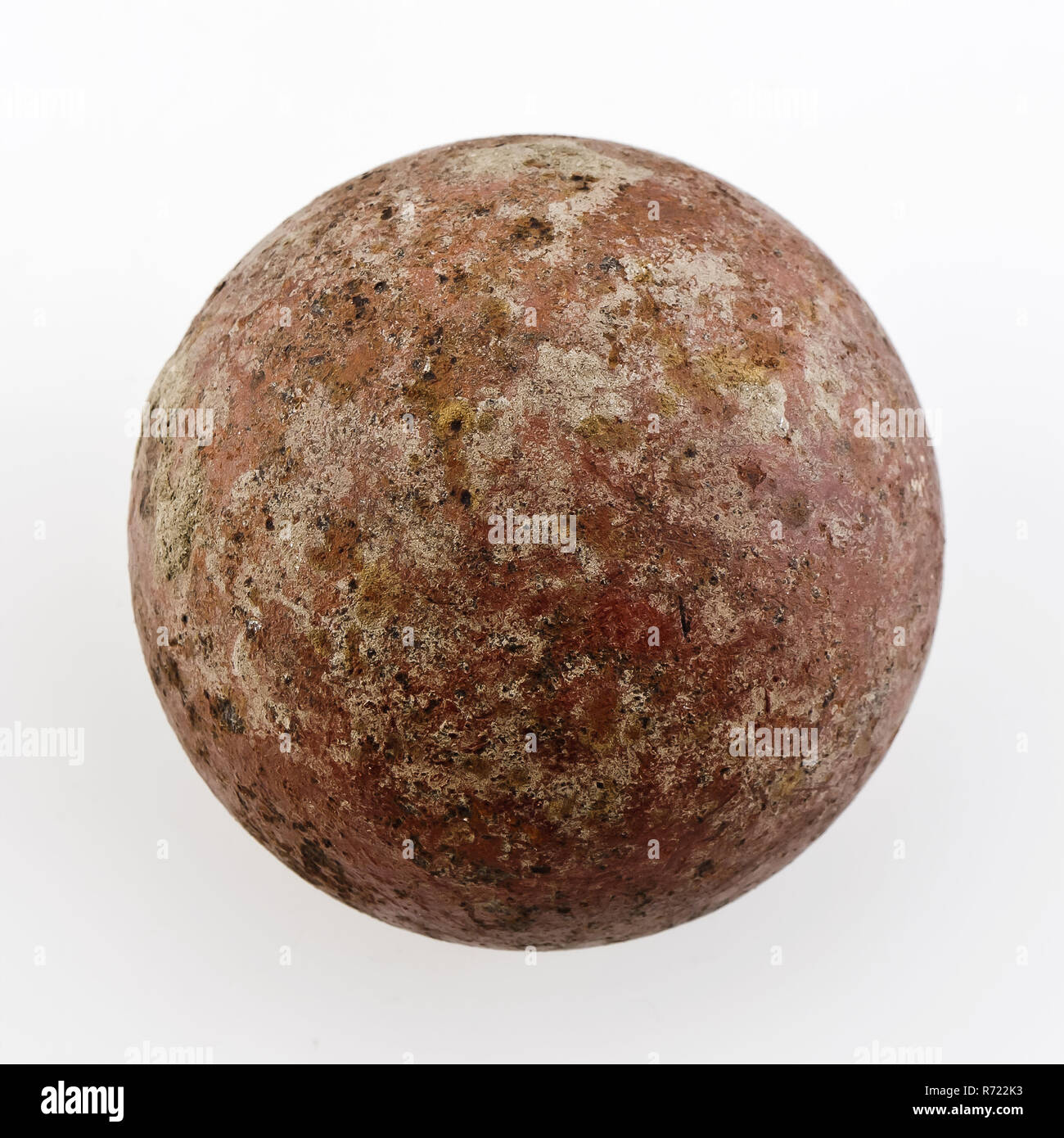 Small iron cannon ball, reddish, cannonball projectile cast iron metal ...