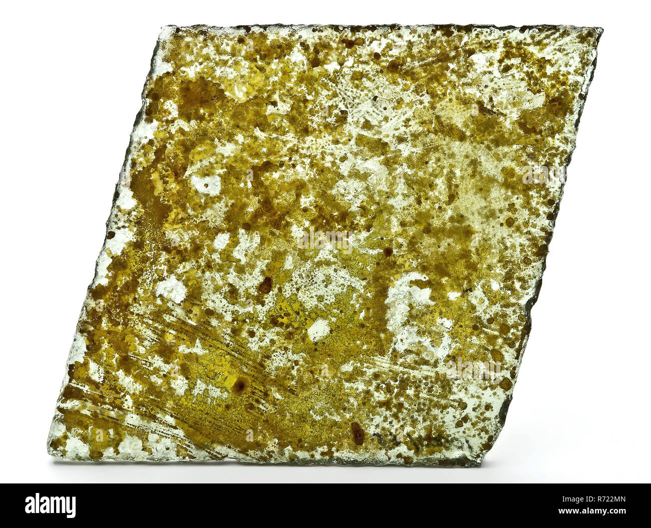 Fragment of window glass, window glass building material soil find ...