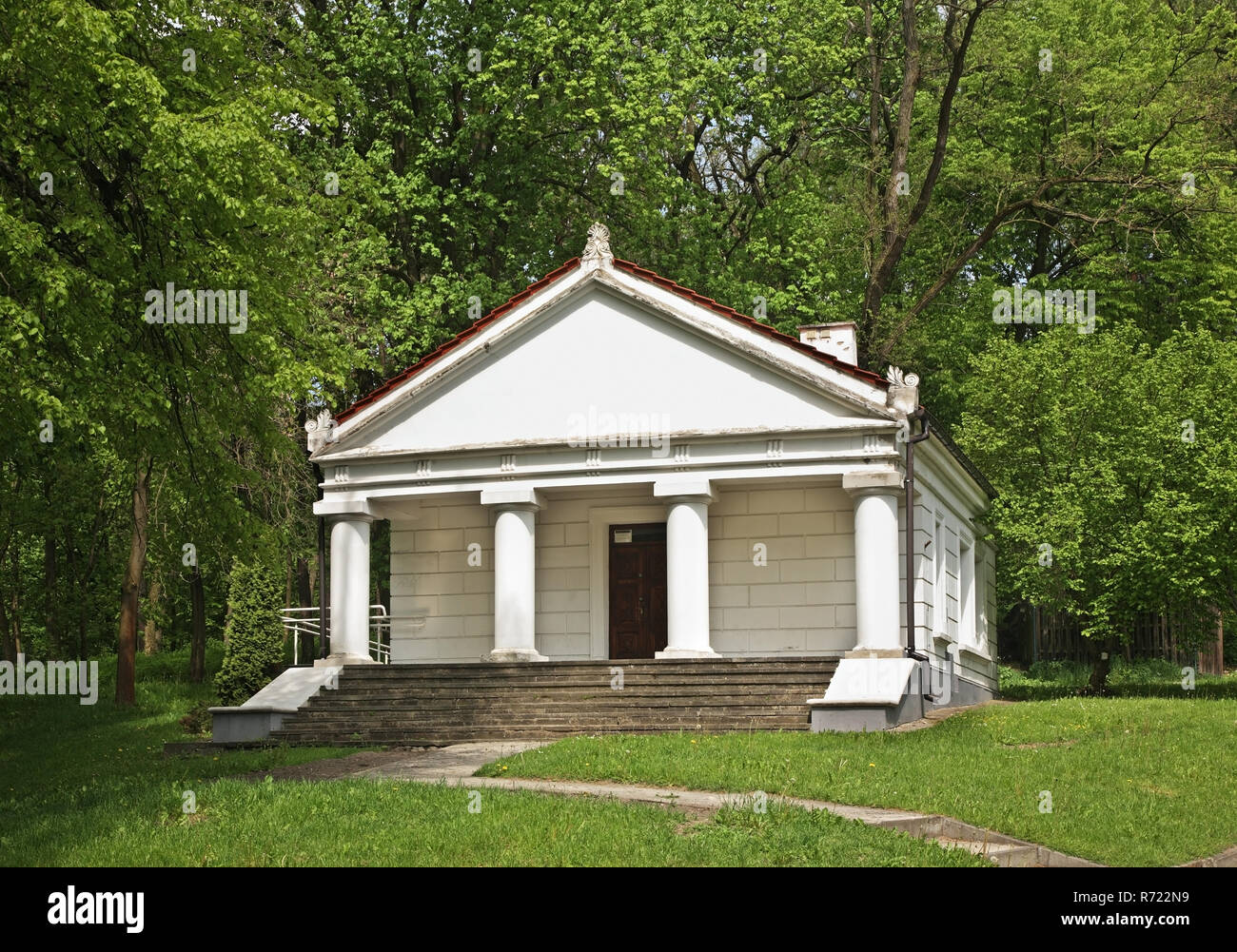 Spa park in Naleczow. Swietokrzyskie Voivodeship. Poland Stock Photo ...