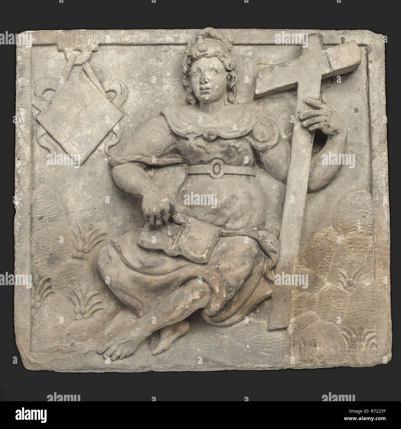 Facade stone with personification of the 'Faith' (pendant 10006 'Hope ...