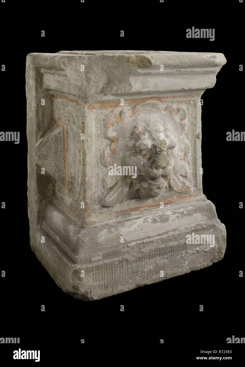 Basement with lion, basement ornament building component sandstone ...