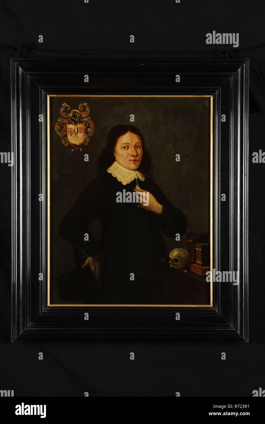 Portrait of man (doctor?) From family Verhaven , portrait painting ...