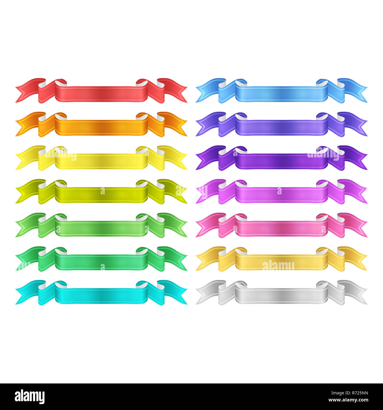 vector ribbons set Stock Photo - Alamy