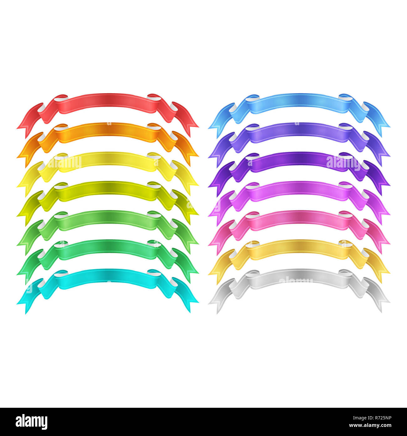vector ribbons set Stock Photo - Alamy
