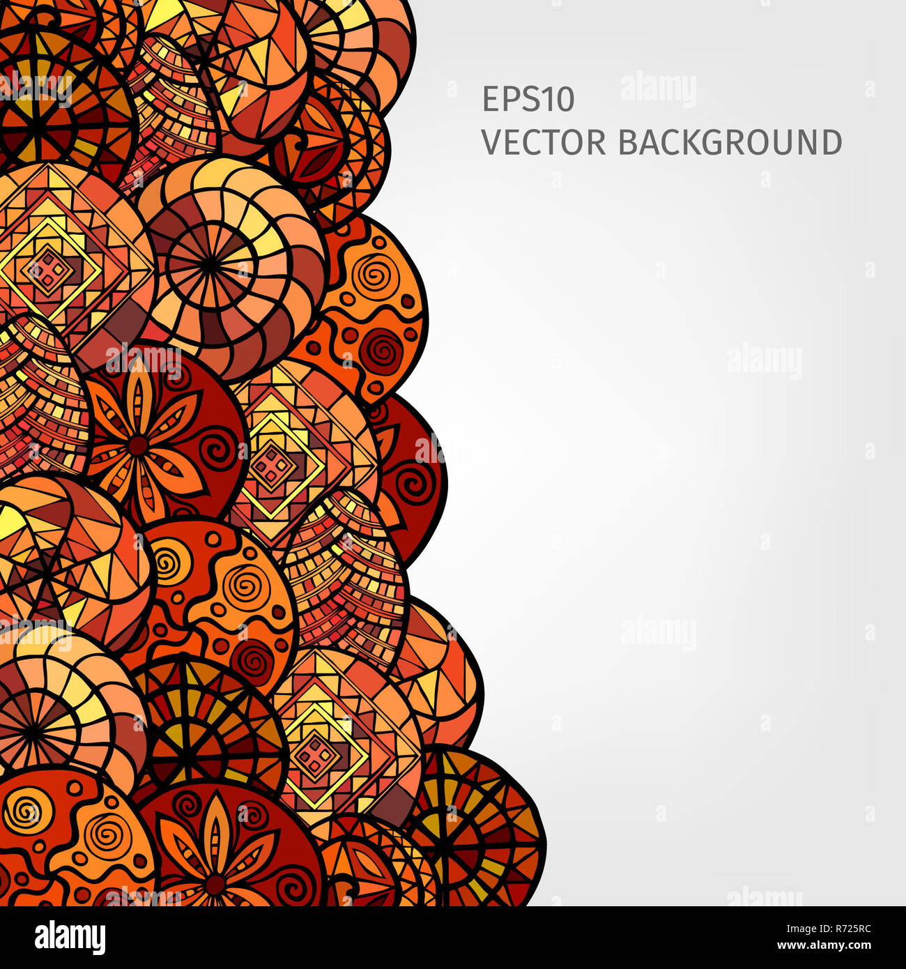 hand drawn ethnic background Stock Photo - Alamy