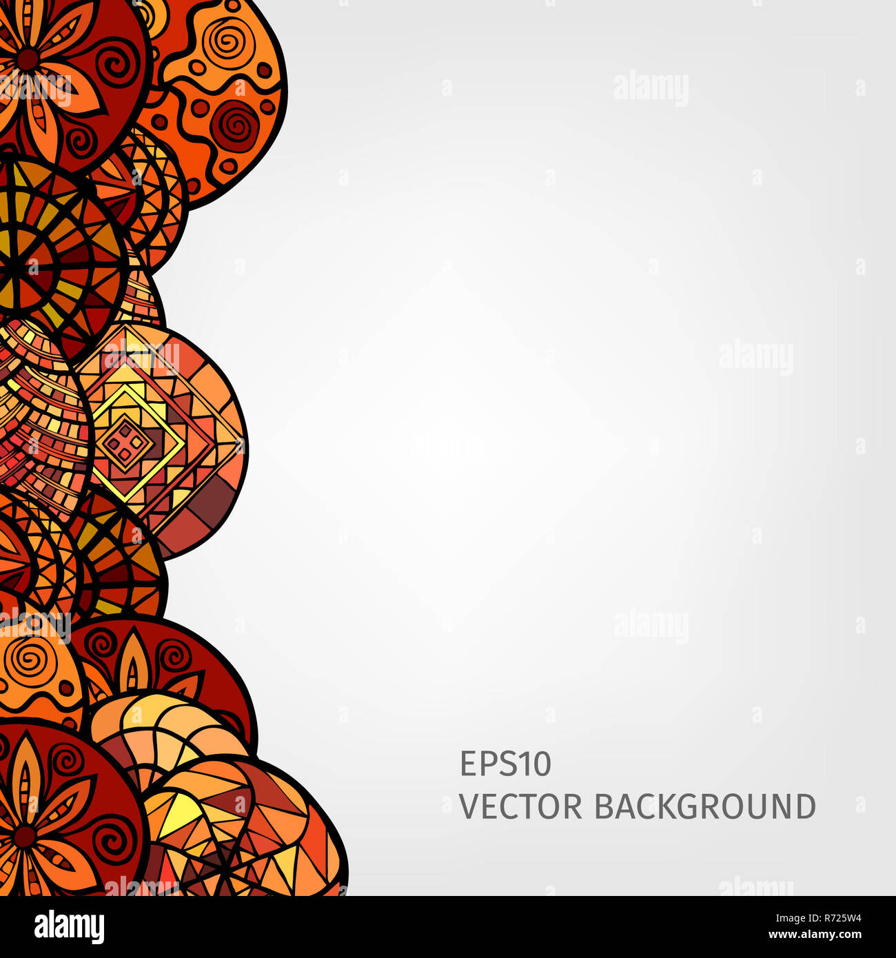 hand drawn ethnic background Stock Photo - Alamy