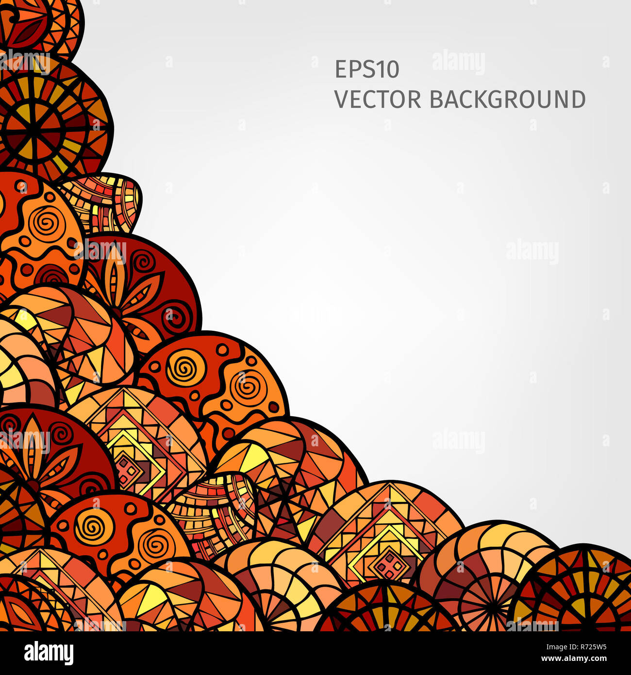 hand drawn ethnic background Stock Photo - Alamy