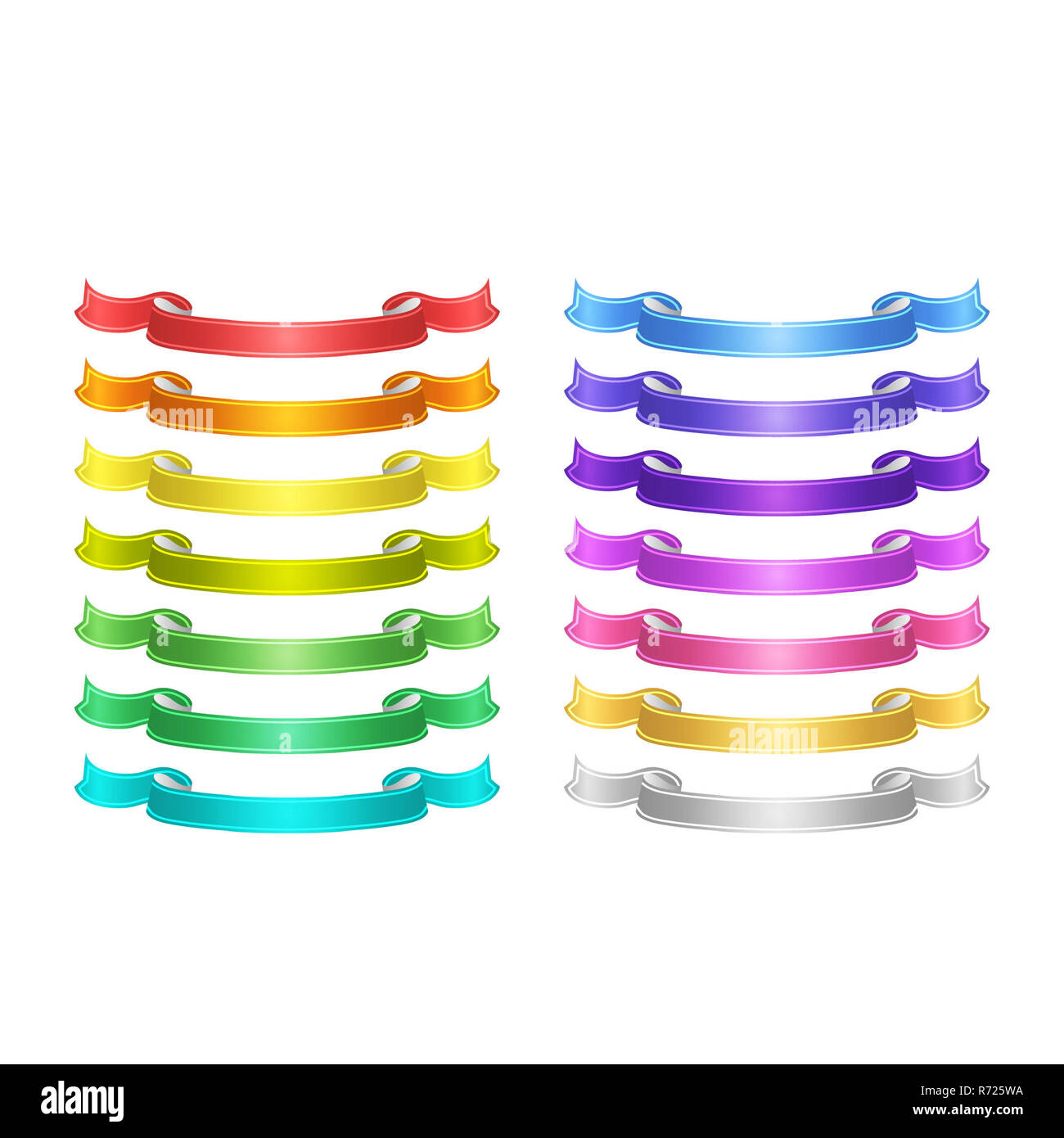 vector ribbons set Stock Photo - Alamy