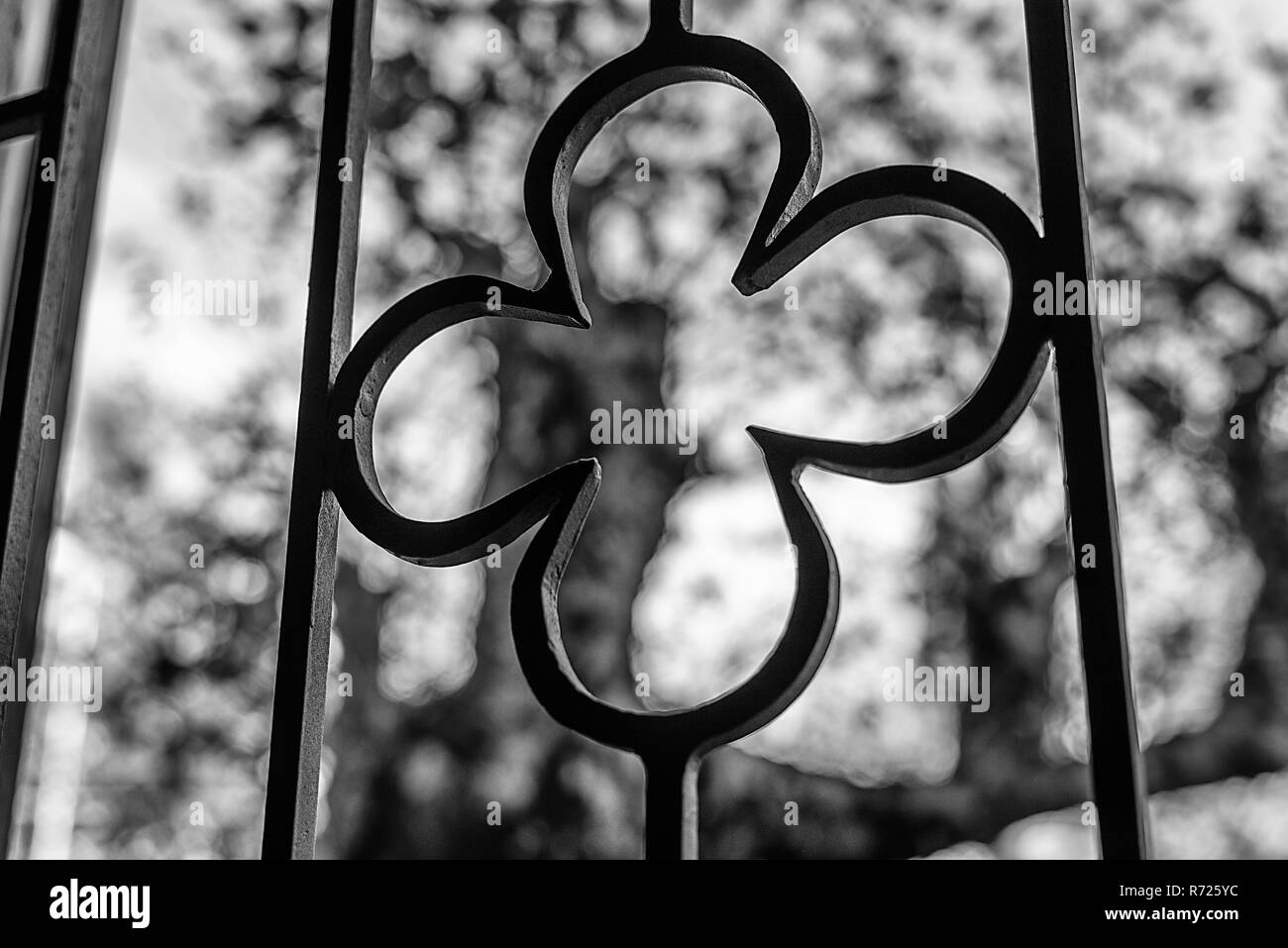 Ornate window detail Black and White Stock Photos & Images - Alamy