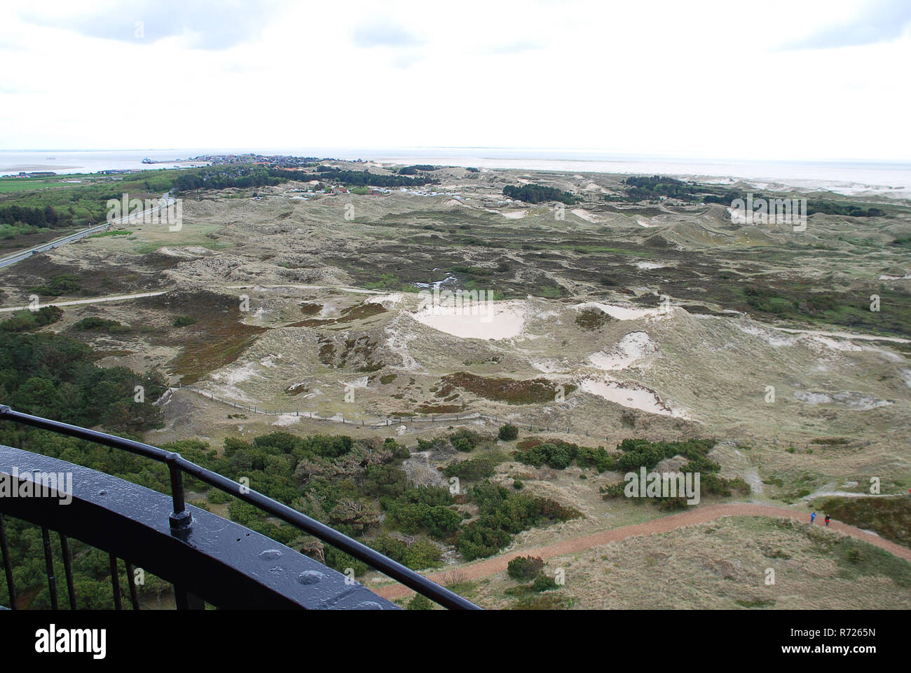 Aerial view of Amrum's northern part (Germany). Amrum is one of the ...