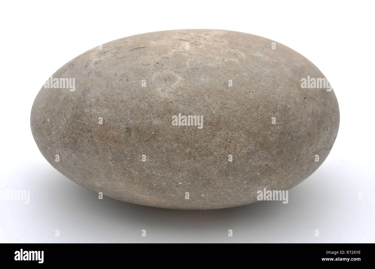 Gray smooth boulder with round shape, tool kit soil find natural stone ...