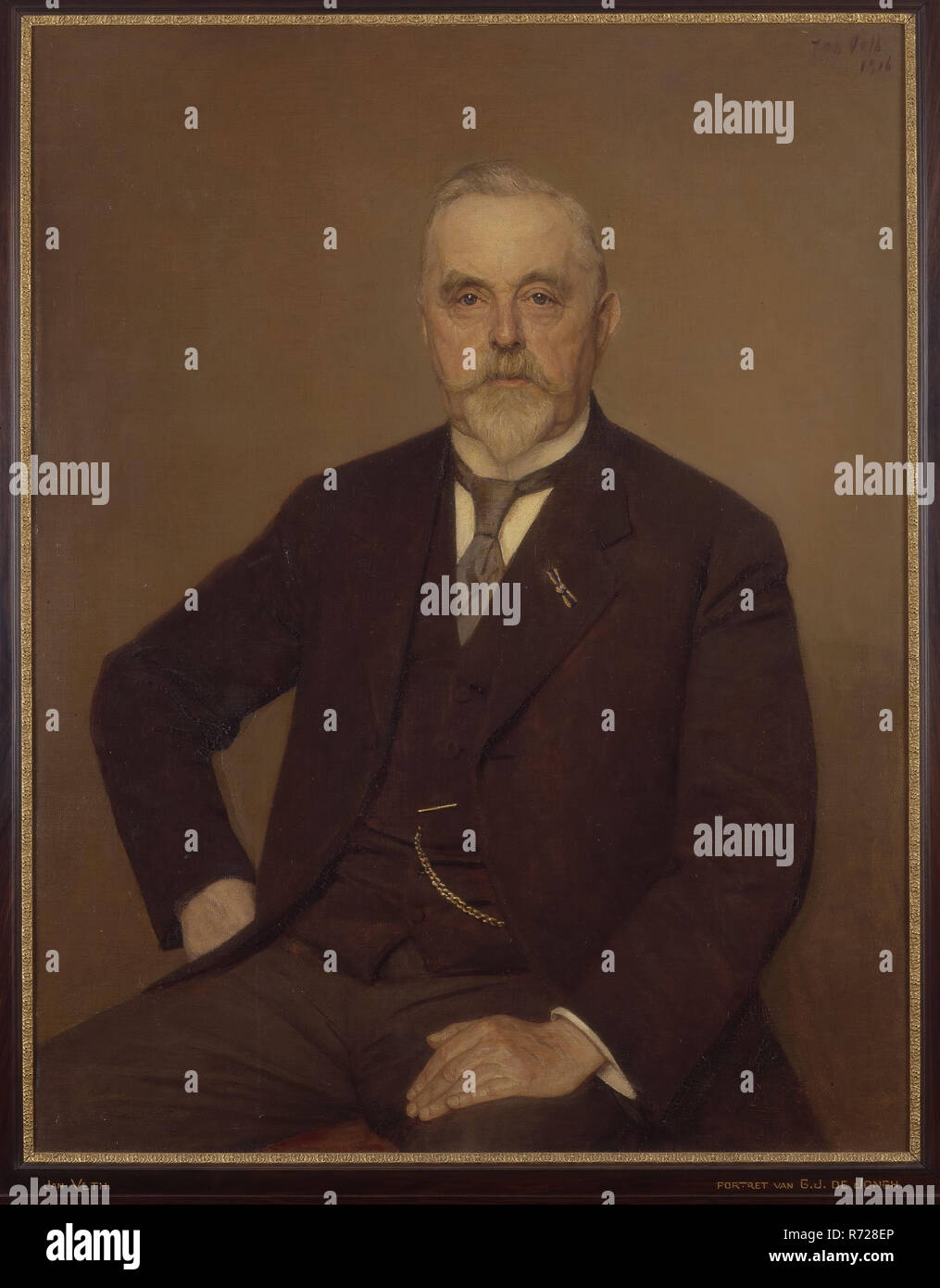 Portrait of Gerrit Jan de Jongh 0(1845-1917), portrait painting canvas ...