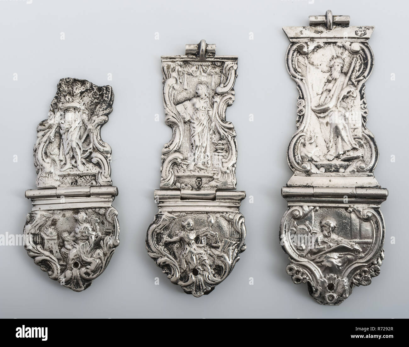 Silver book lock, consisting of three parts, lock sealant silver ...