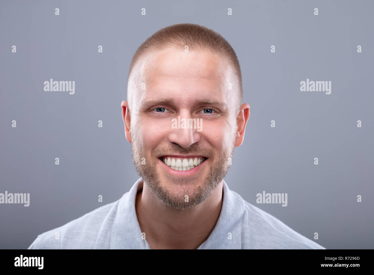 Grey hair young man hi-res stock photography and images - Alamy