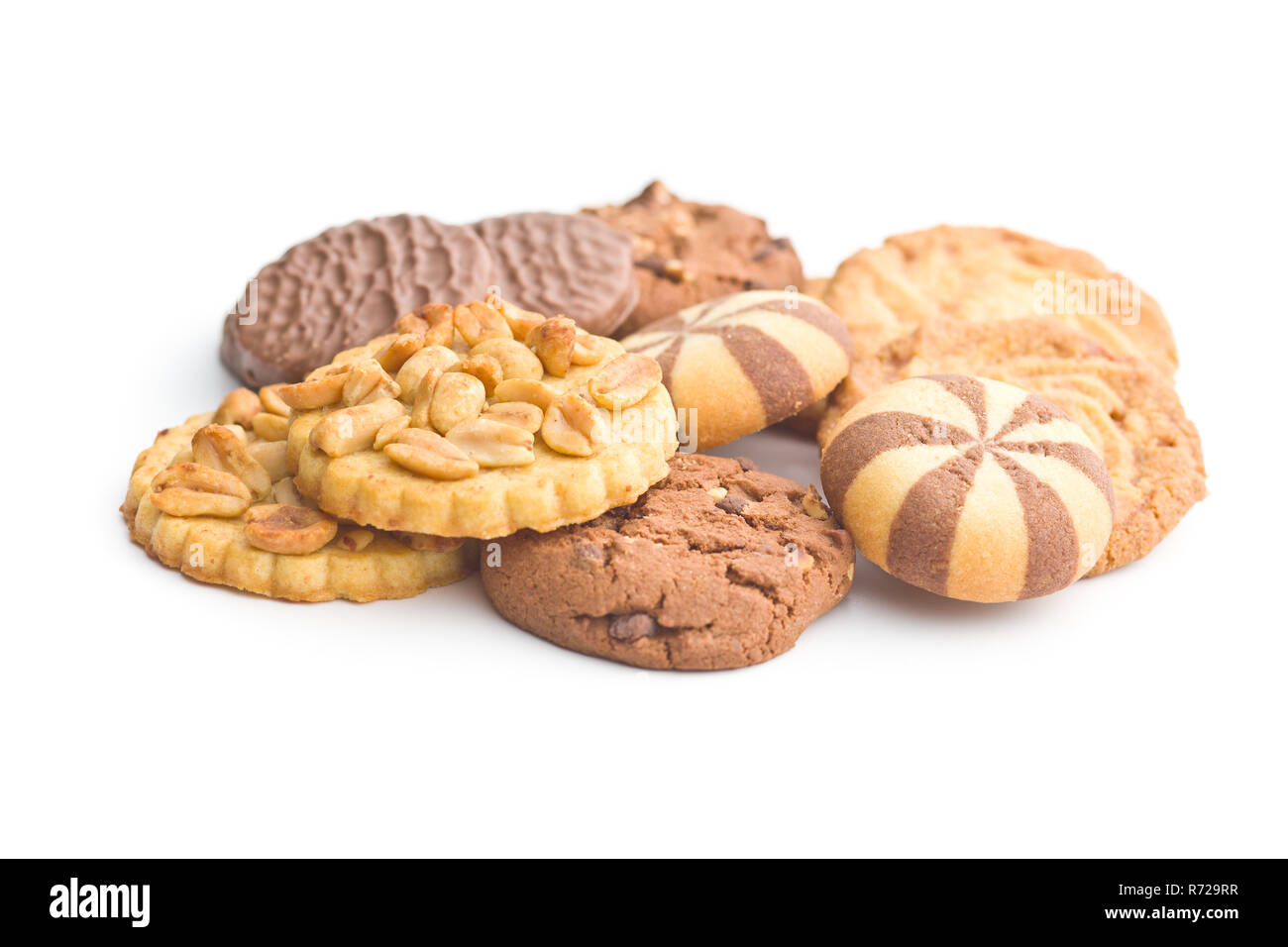 Various types of sweet cookies Stock Photo - Alamy