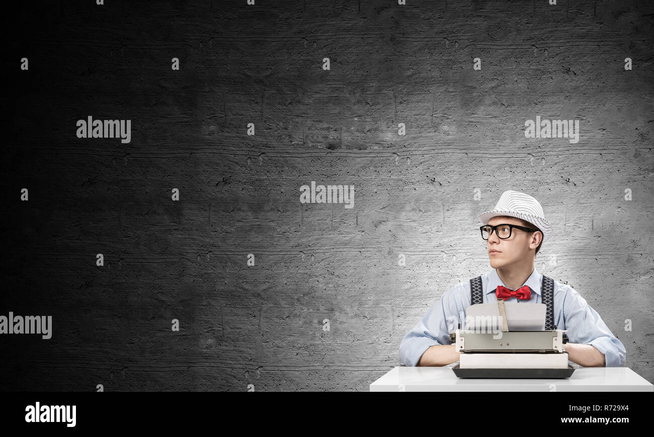 Creative inspiration of young writer Stock Photo - Alamy