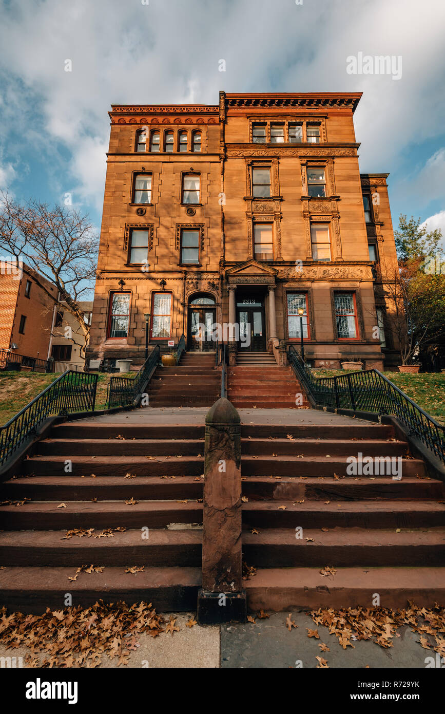 Stairs and houses in Spring Garden, Philadelphia, Pennsylvania Stock ...