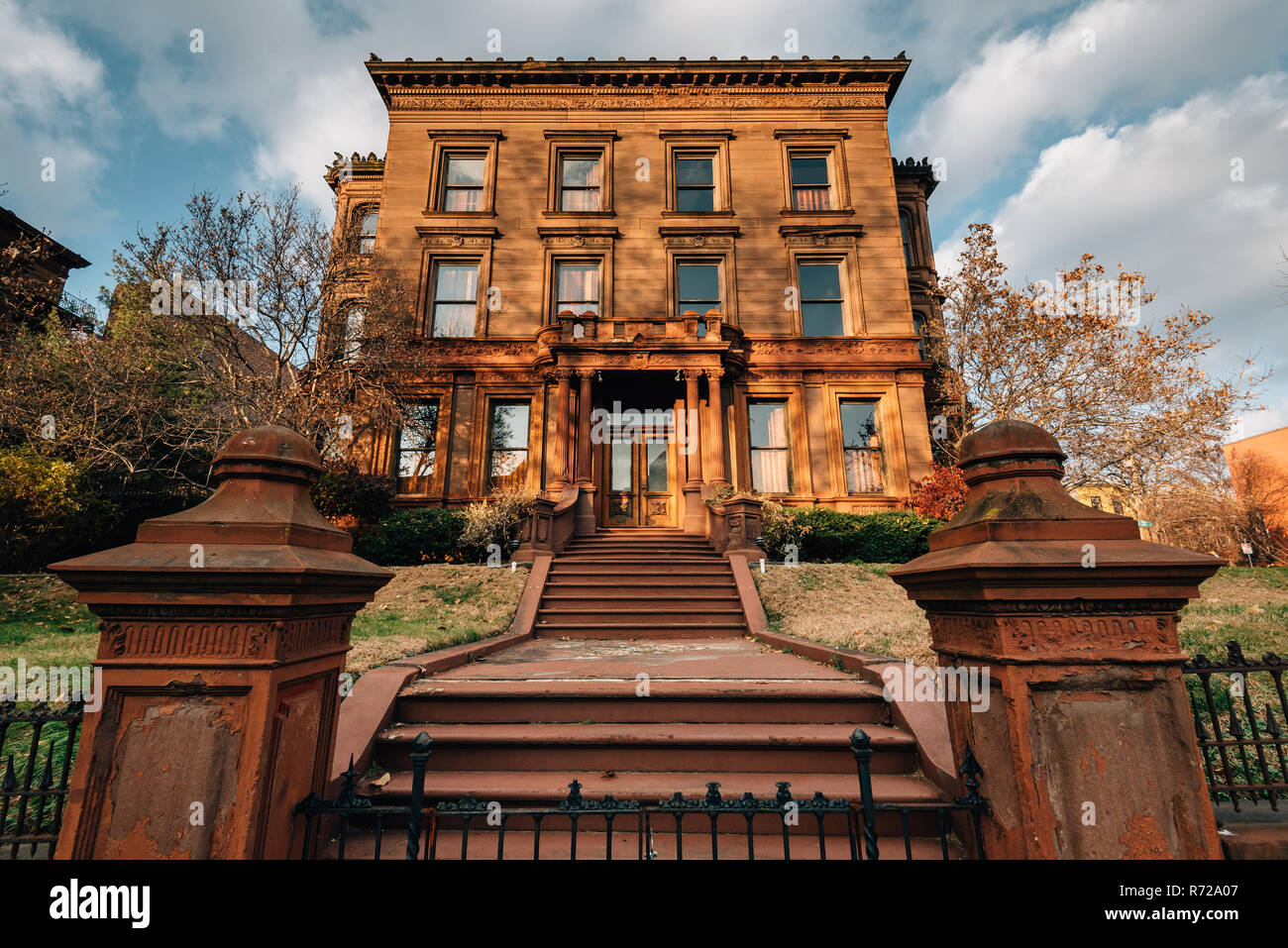 Stairs and houses in Spring Garden, Philadelphia, Pennsylvania Stock ...