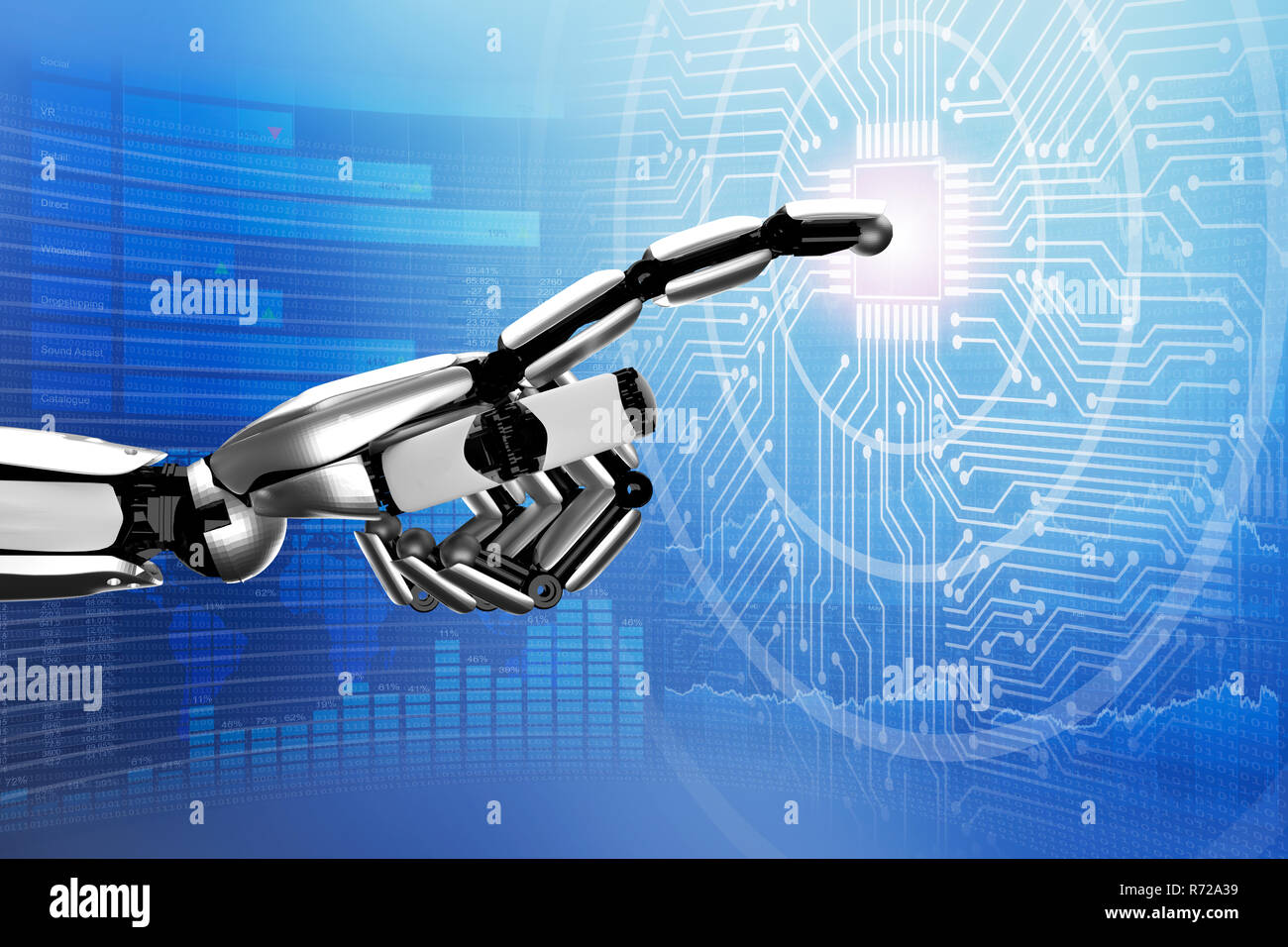 Digital circuit board hi-res stock photography and images - Alamy