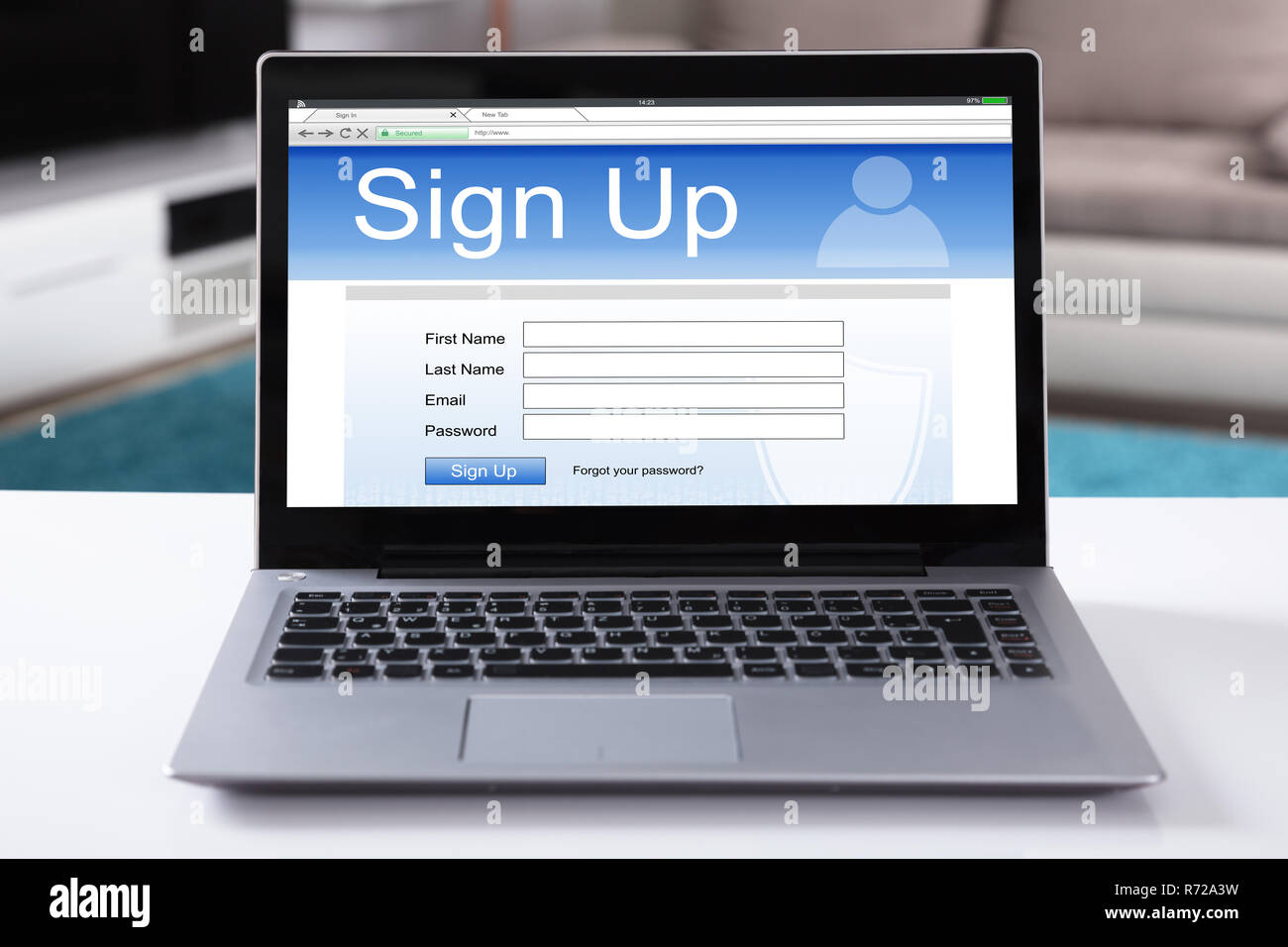 Web form registration icon hi-res stock photography and images - Alamy