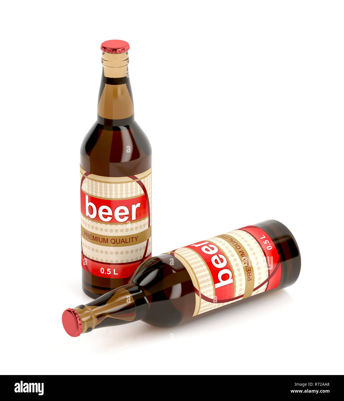Two beer bottles Stock Photo - Alamy