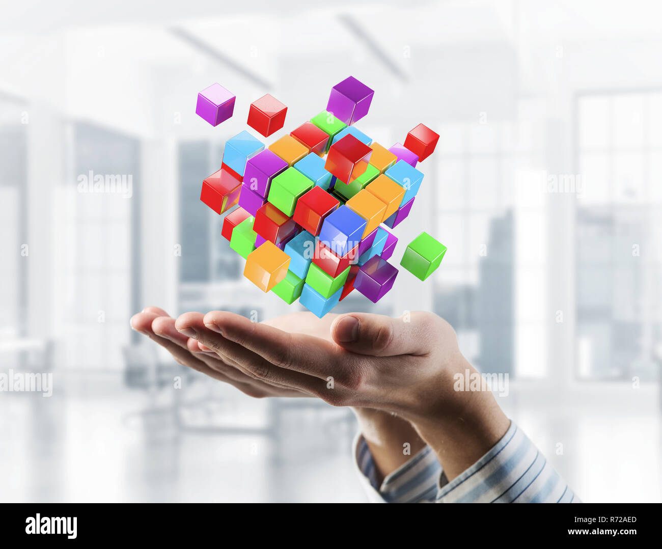 Concept of technology integration and innovation presented by cu Stock ...