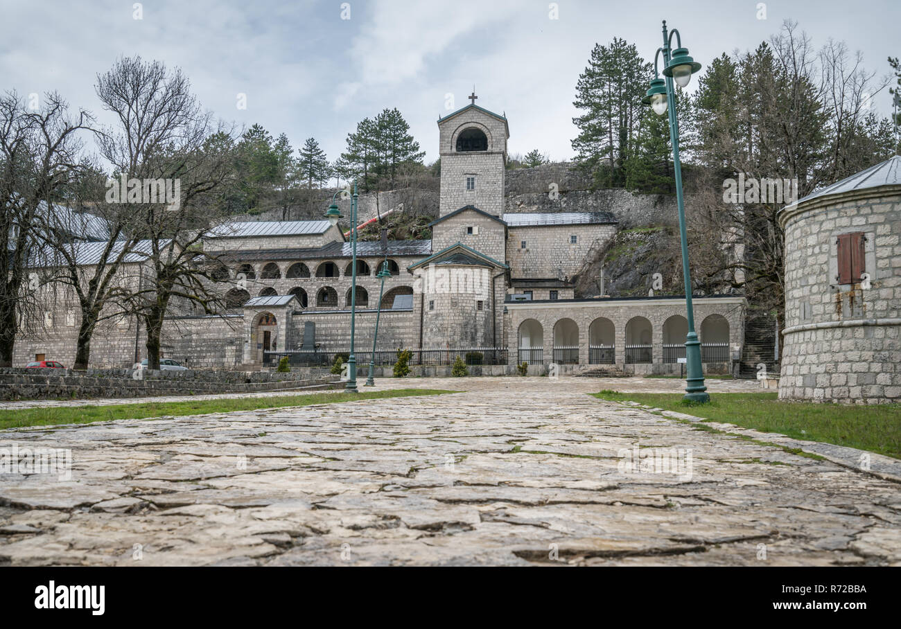 Ancient Monastery in Cetinje town Stock Photo - Alamy