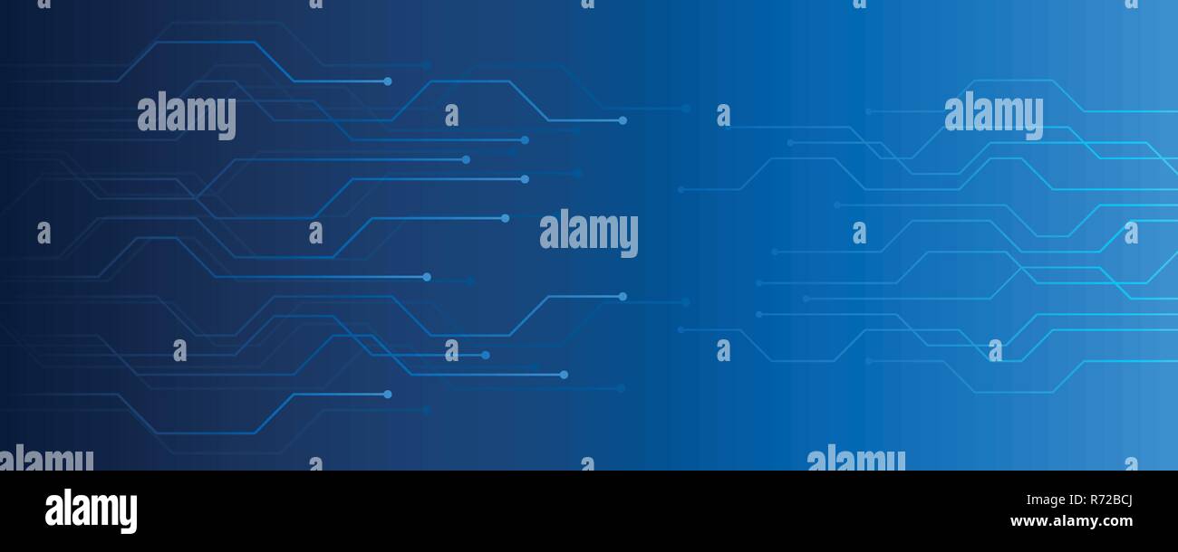 blue technical digital background circuit board vector illustration ...
