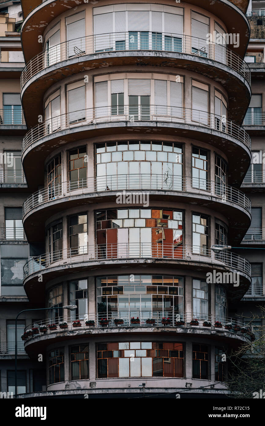 Modern architecture in Naples, Italy Stock Photo - Alamy