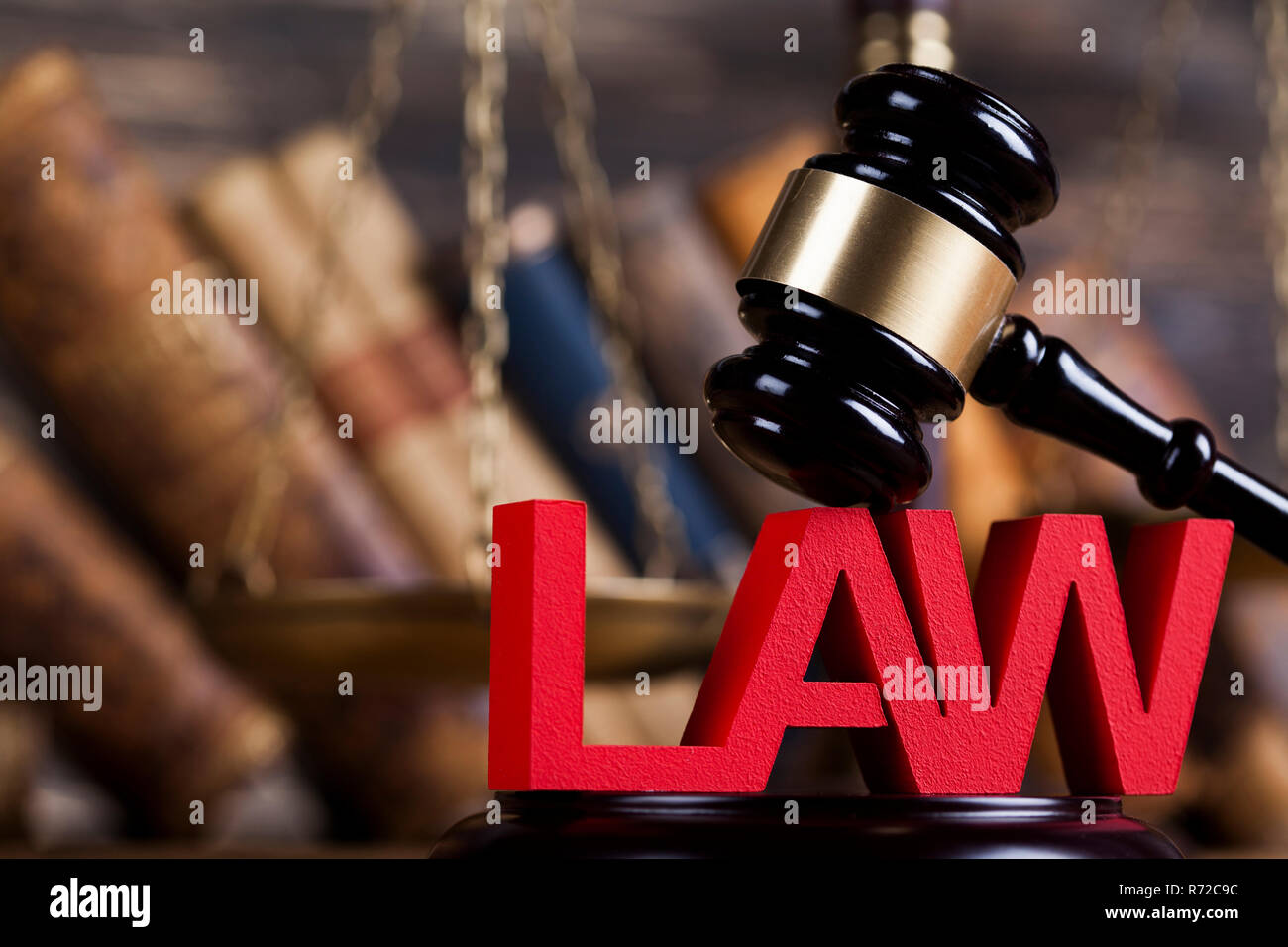 Judge gavel,Law concept, wooden desk background Stock Photo - Alamy