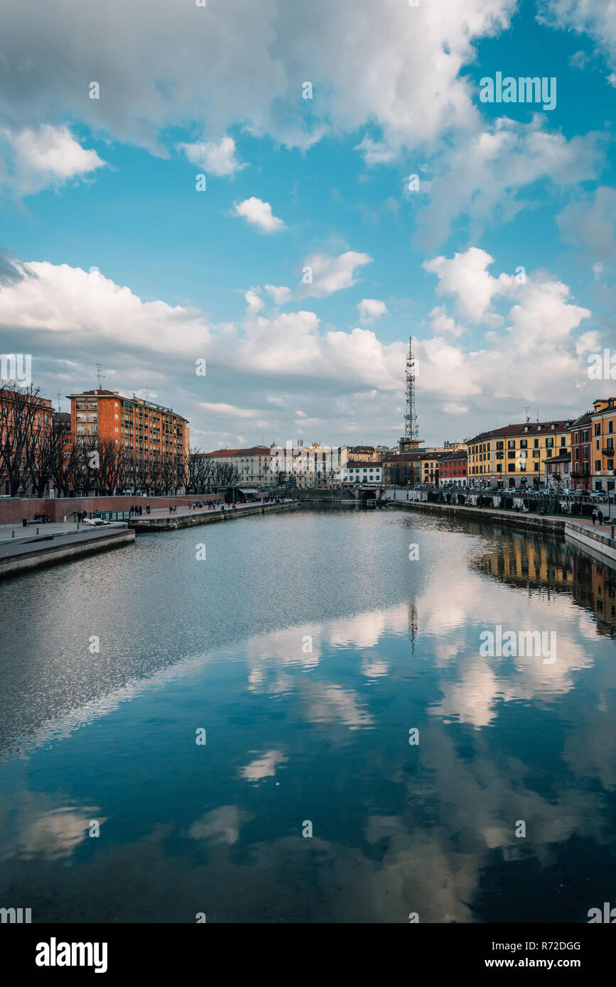 Darsena, at Navigli, in Milan, Italy Stock Photo - Alamy