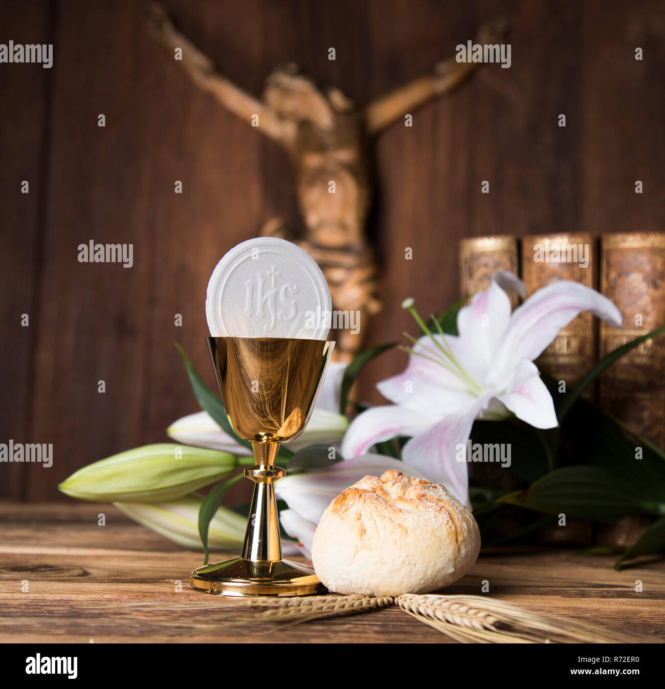 Eucharist, sacrament of communion Stock Photo - Alamy
