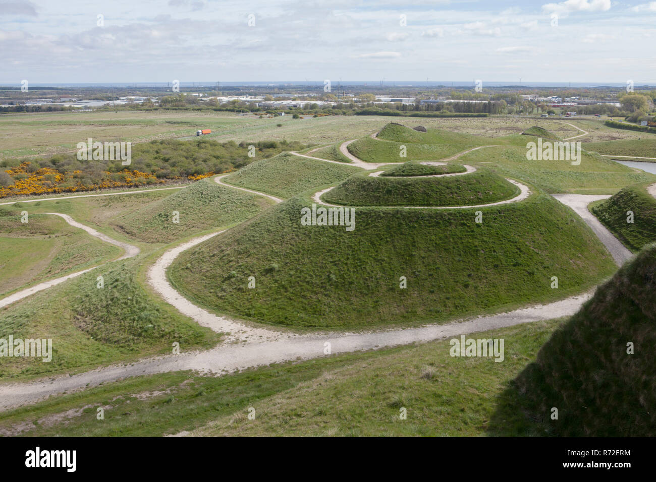 Northumberlandia is a public park and sculpture made using waste from ...