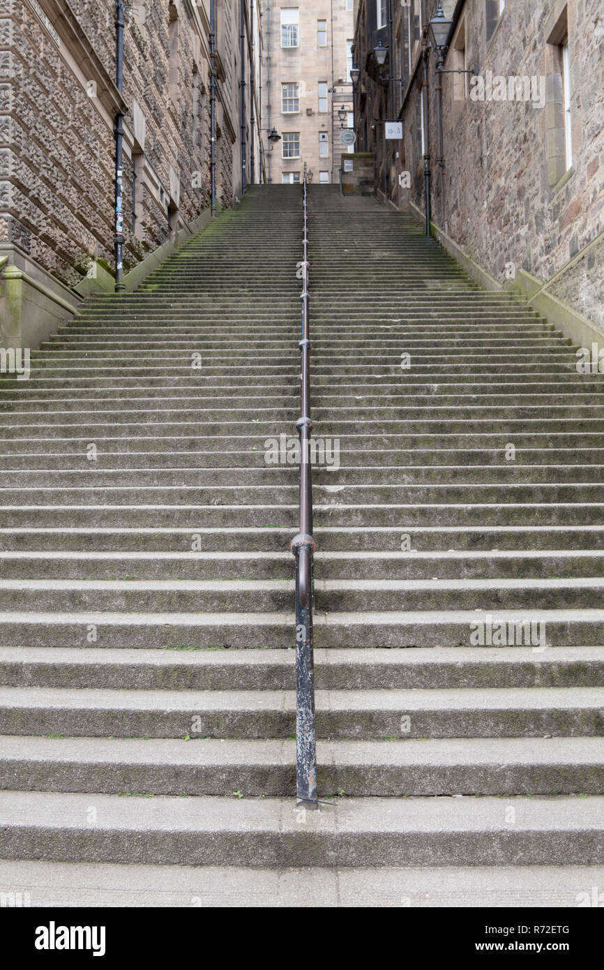 The stone steps of Warriston's Close link Cockburn Street to the old ...