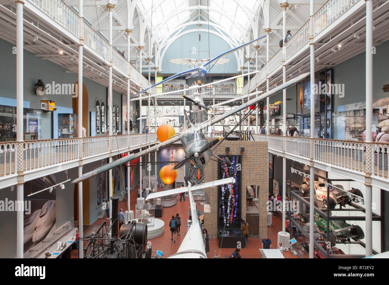 The interior of National Museum of Scotland in Edinburgh, Scotland ...