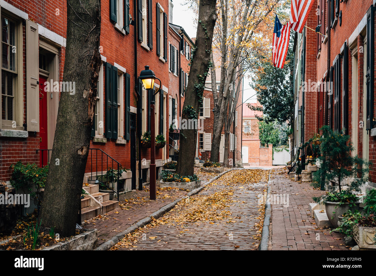 American Street in Society Hill, Philadelphia, Pennsylvania Stock Photo ...