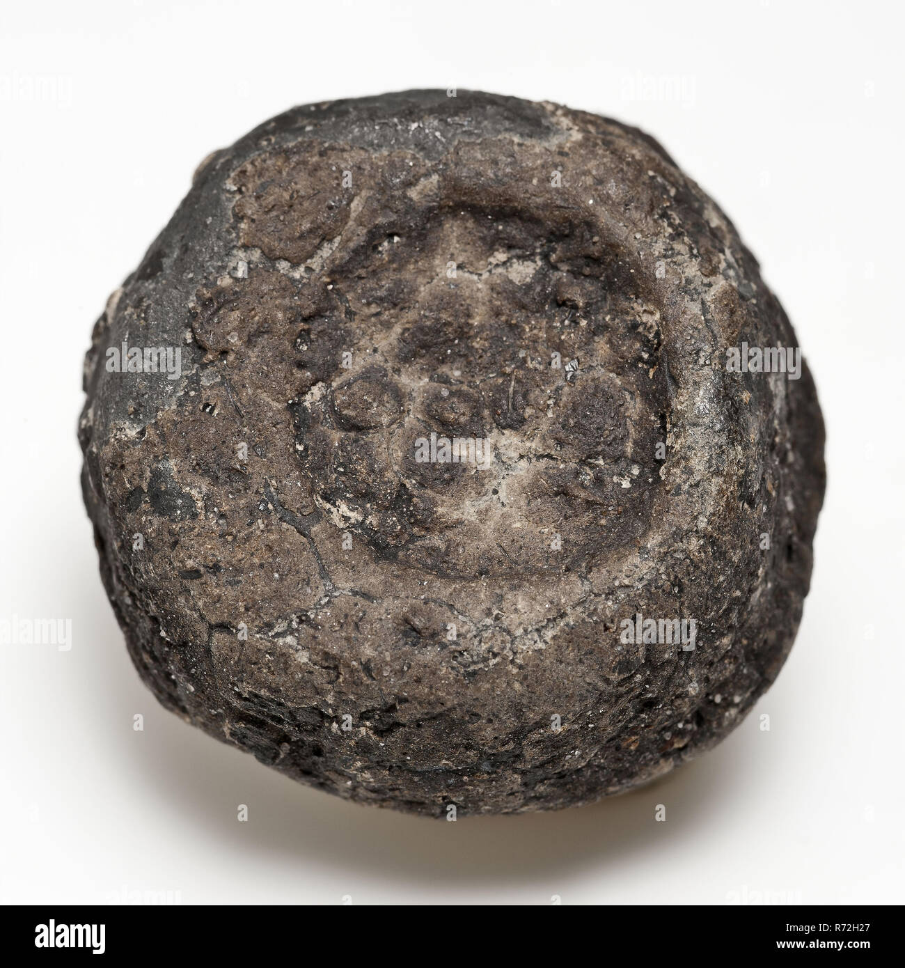 Round flat light conical weight with rudiment of stroke stamp, weight ...