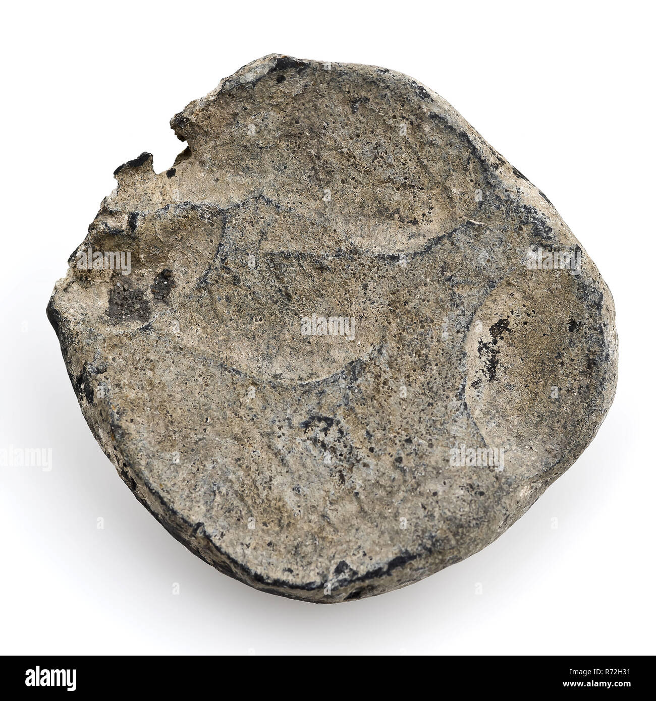 Lead disk, disc soil find lead metal, gram cast Flat and rounded ...