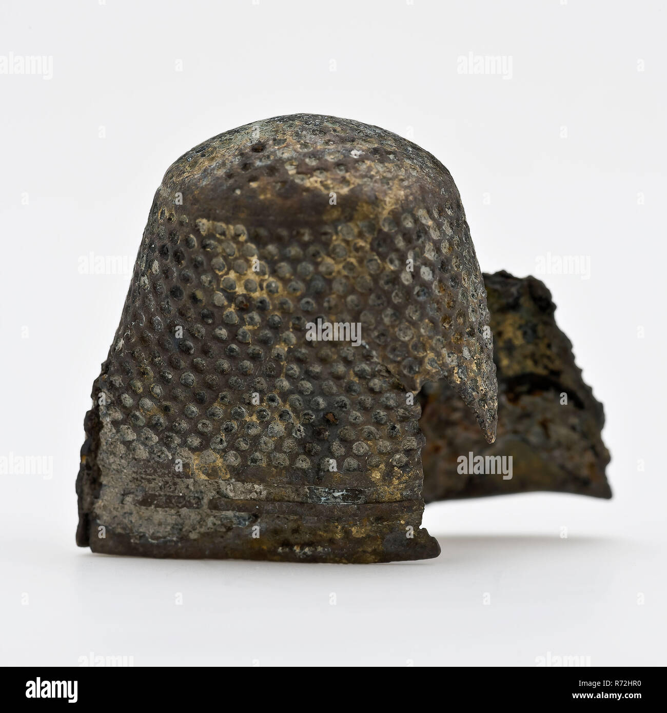 Copper molded thimble with waffle pattern, thimble sewing kit soil find ...