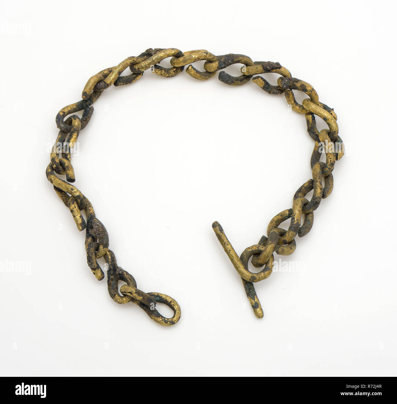 Chain with twisted, S-shaped links, watch chain, watch chain necklace ...