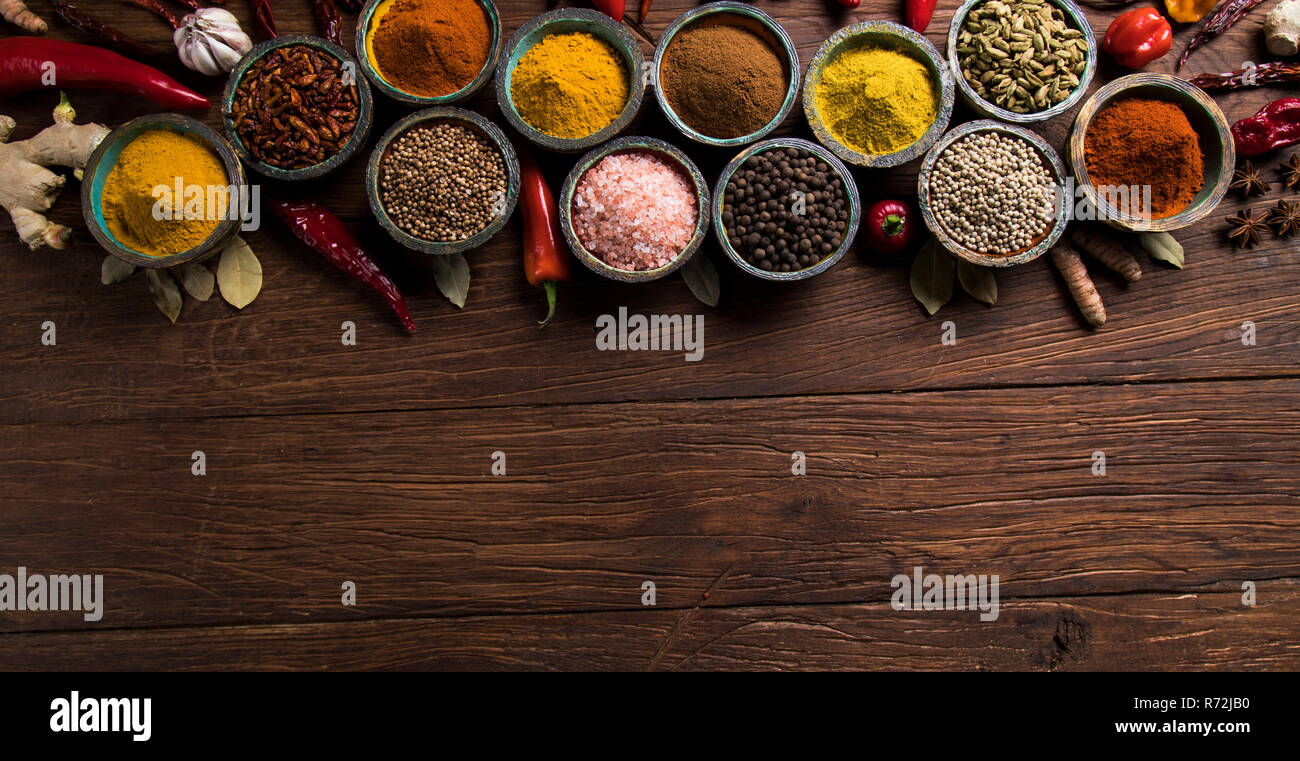 Dry spices set colour dried hi-res stock photography and images - Alamy