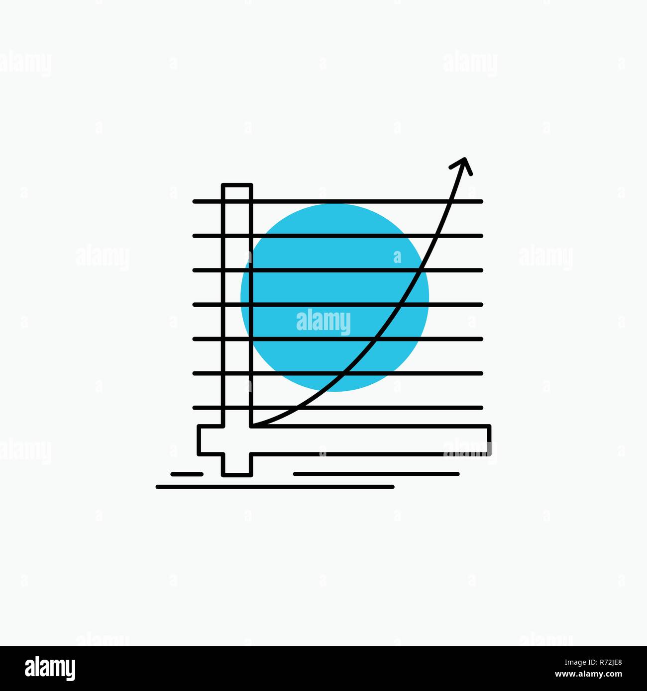 Curve arrow chart Cut Out Stock Images & Pictures - Alamy