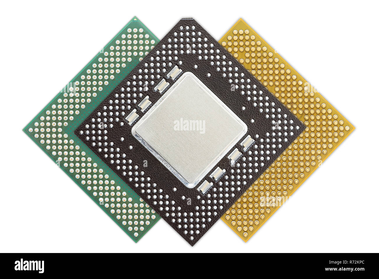 Central processing unit or Computer chip Stock Photo - Alamy