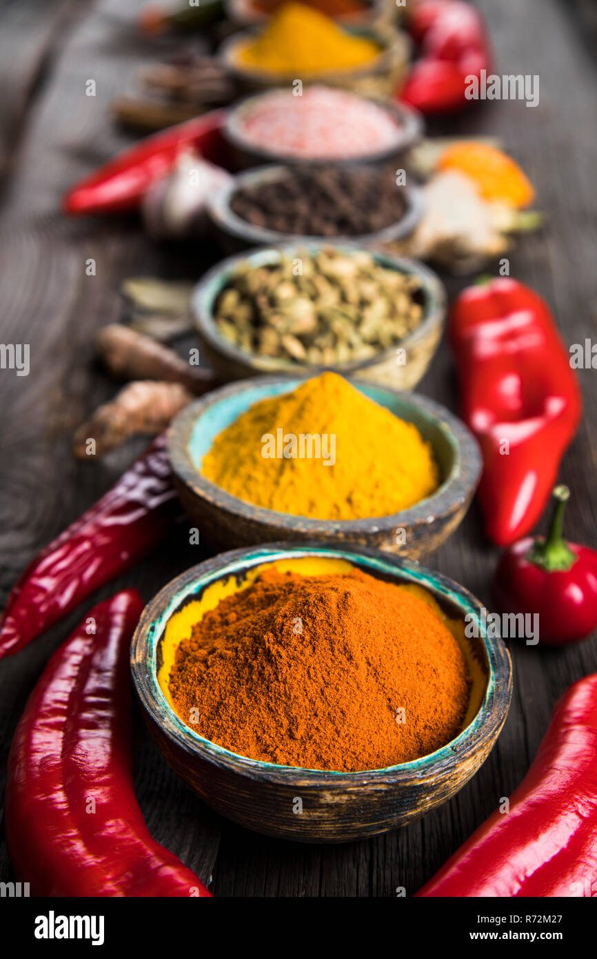 Various spices selection Stock Photo - Alamy